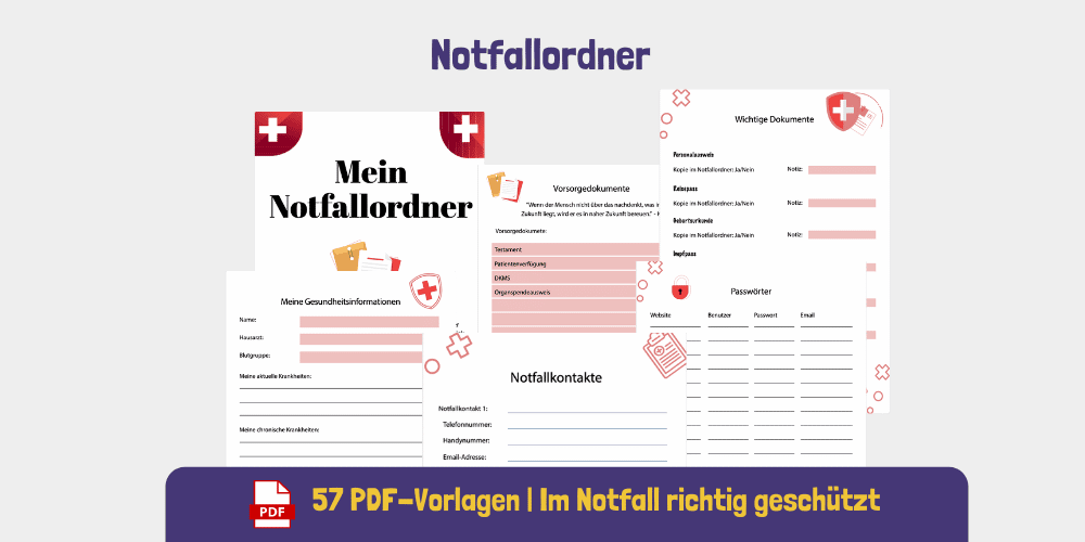 Notfallordner anlegen: So geht´s (inkl. Vorlage zum Ausdrucken)