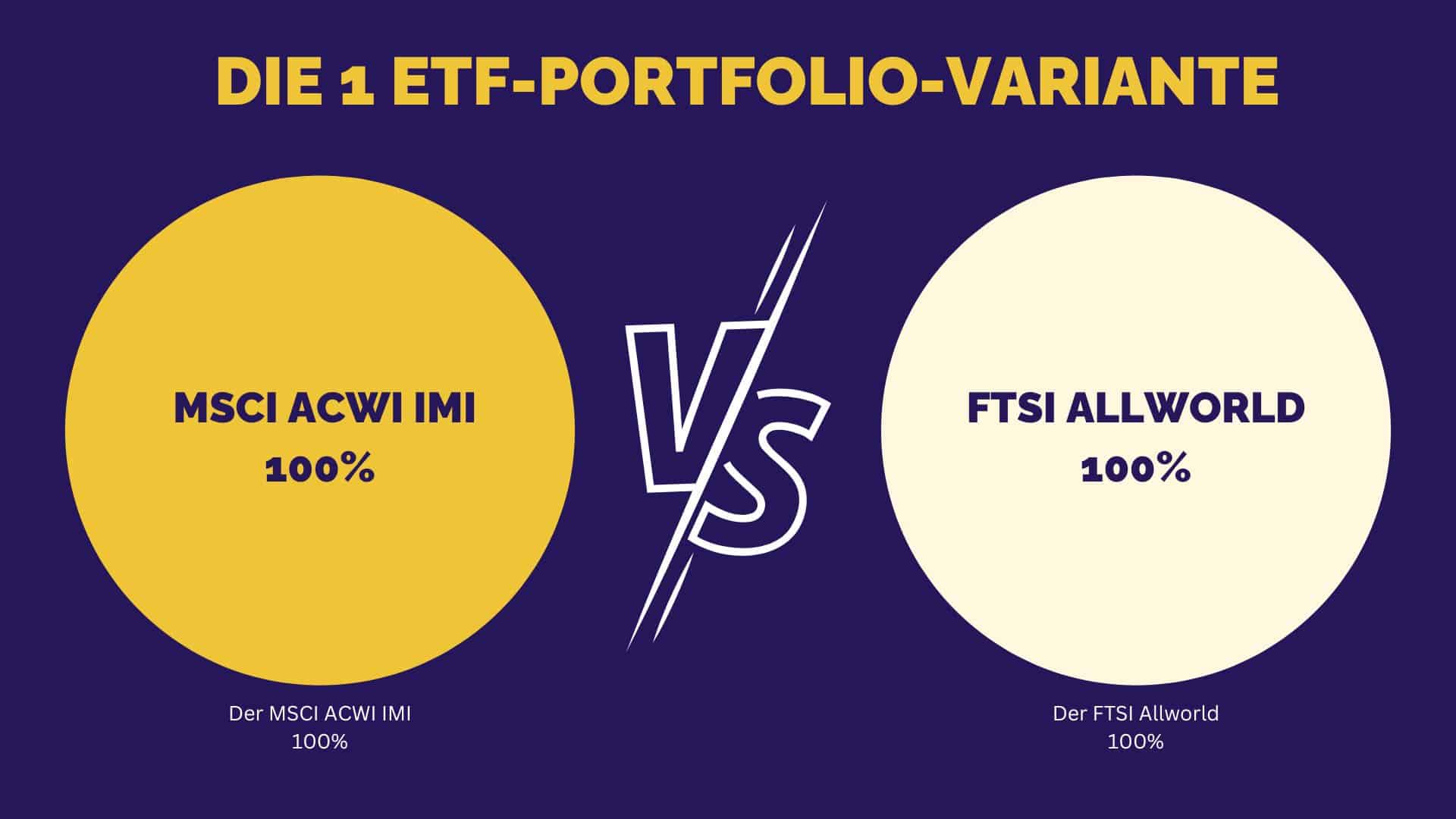 Nur 1 ETF - reicht das? (3 Portfolios im Vergleich)